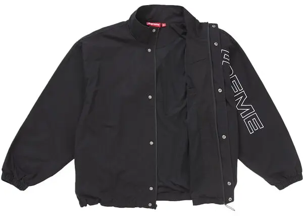 Supreme Embroidered Ripstop Track Jacket - Black