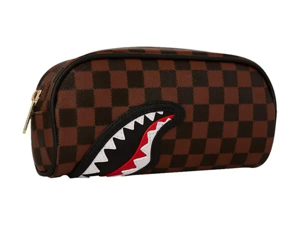 SPRAYGROUND Sawtooth Sharks In Paris Pouch - Brown