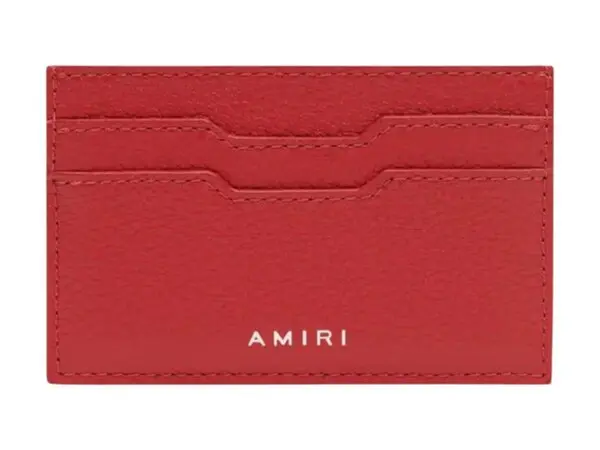 Amiri Core Logo Card Holder - Red