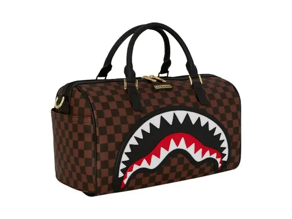 SPRAYGROUND Sawtooth Sharks In Paris Mini Duffle - Brown