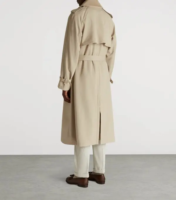 Dunhill Wool Double-breasted Trench Coat