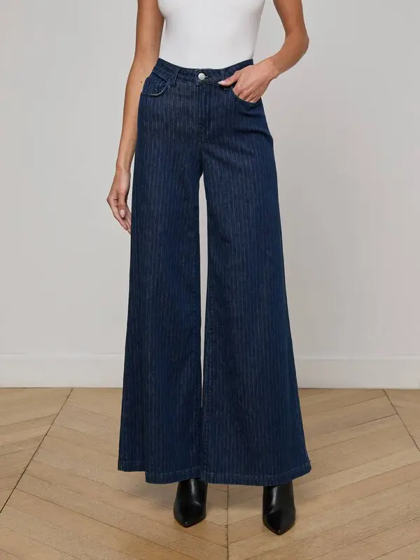L'Agence Quincy Pinstriped Jean