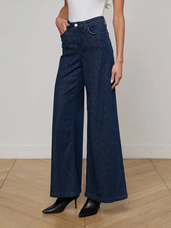 L'Agence Quincy Pinstriped Jean