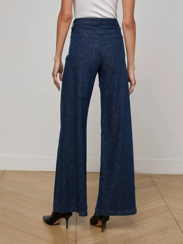 L'Agence Quincy Pinstriped Jean