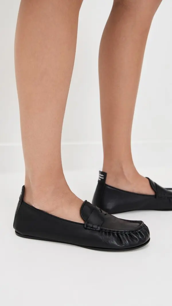 Acne Studios Leather Loafers - Black