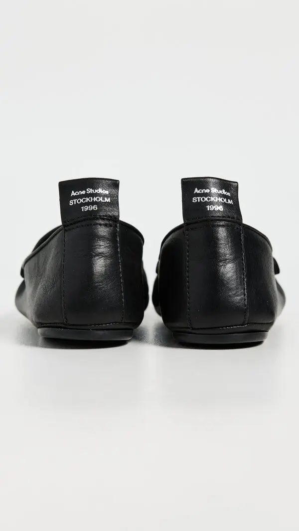 Acne Studios Leather Loafers - Black