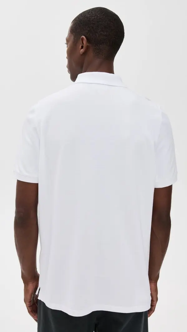 Maison Kitsuné Fox Head Patch Regular Polo - White