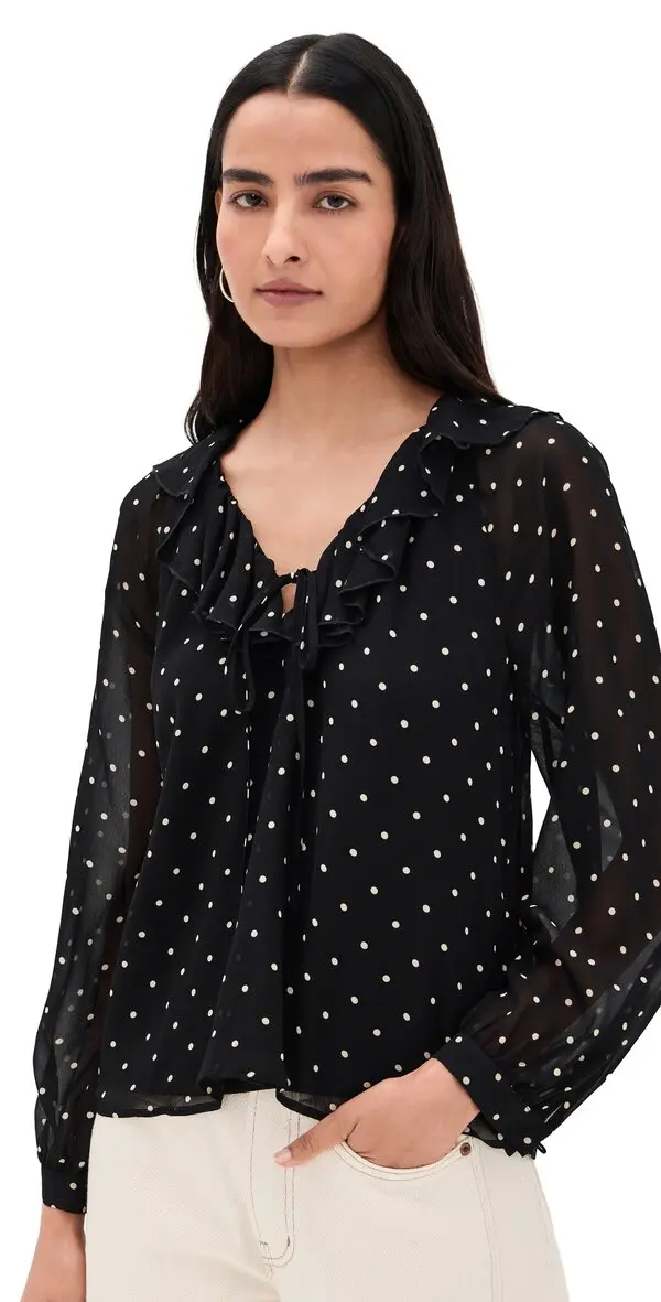 Rails Honora Polka Dot Blouse
