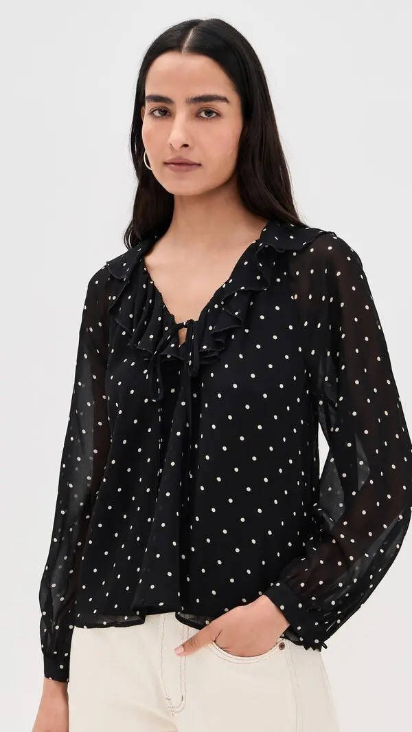 Rails Honora Polka Dot Blouse