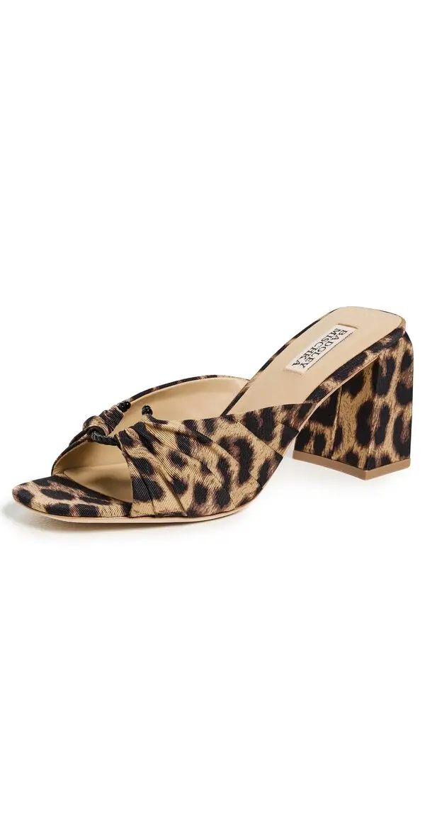 Badgley Mischka Vayla Mule Pumps - Natural Leopard