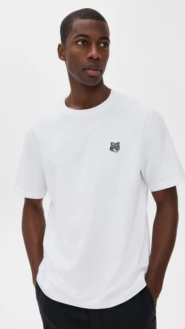 Maison Kitsuné Grey Fox Head Patch Comfort Tee