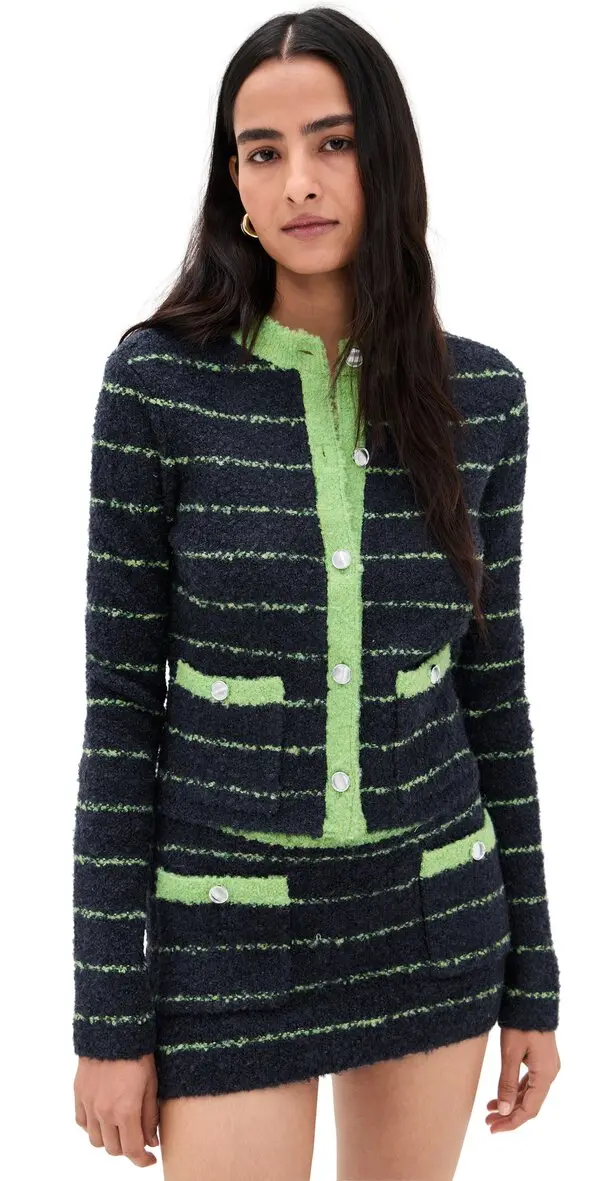 GUIZIO Aurelie Stripe Cardigan