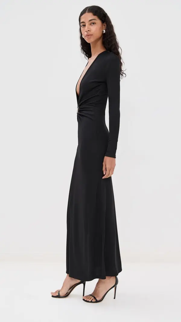 Christopher Esber Mineral Stone Cascade Maxi Dress