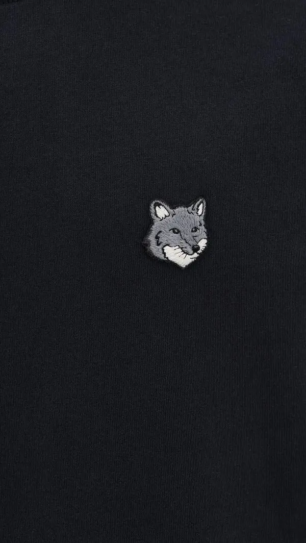 Maison Kitsuné Grey Fox Head Patch Comfort Tee