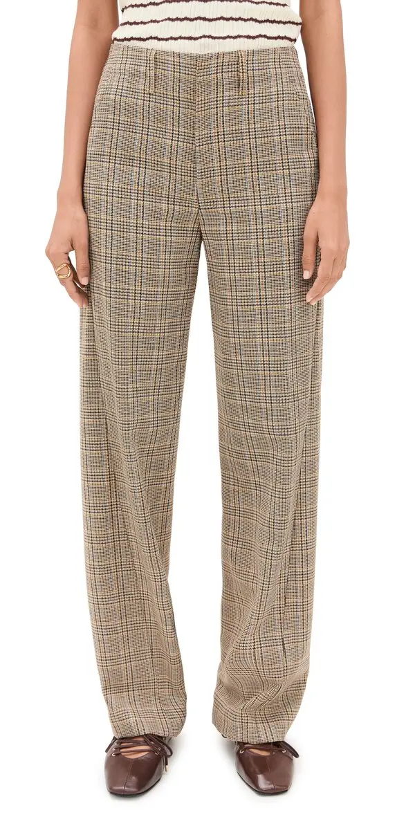 Rag & Bone Shea Plaid Trousers