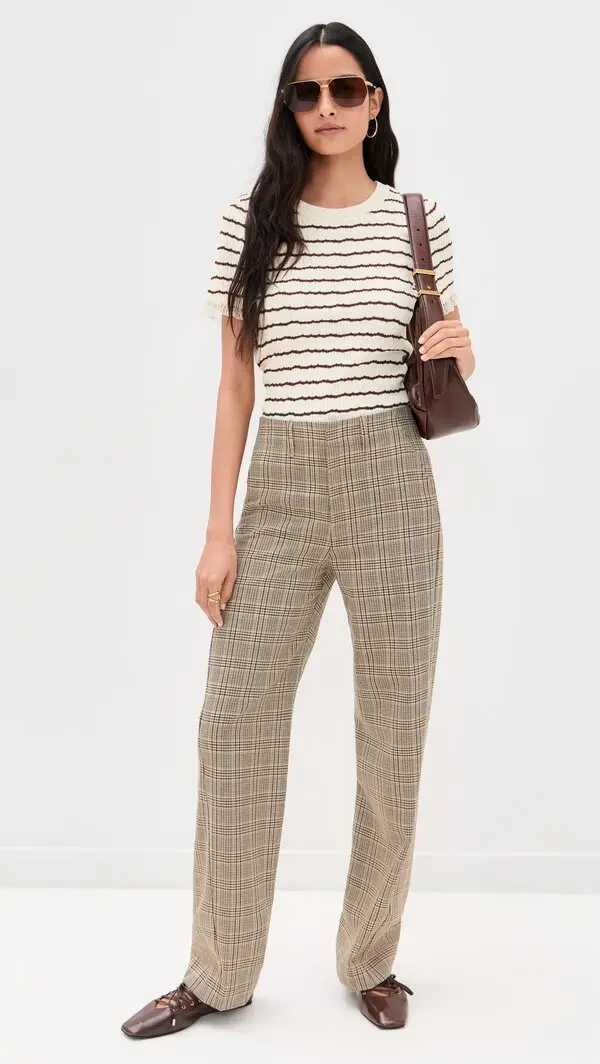 Rag & Bone Shea Plaid Trousers