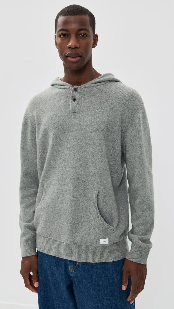 KATIN Hayes Hooded Henley Sweater