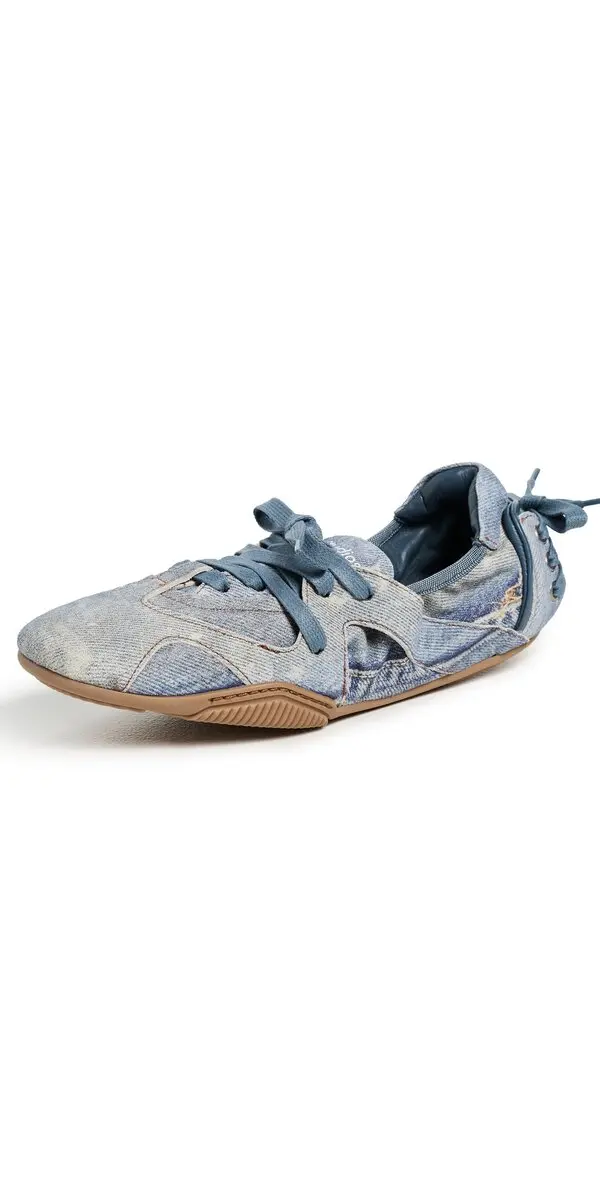 Acne Studios Lace-up Denim Print Shoes