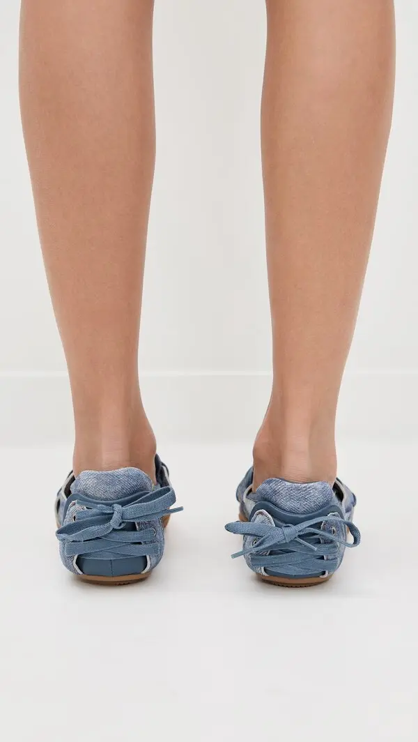 Acne Studios Lace-up Denim Print Shoes