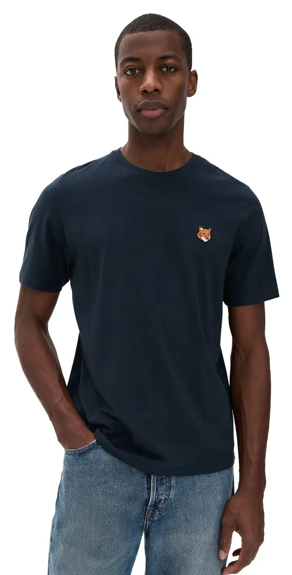 Maison Kitsuné Fox Head Patch Regular Tee - Classic Navy