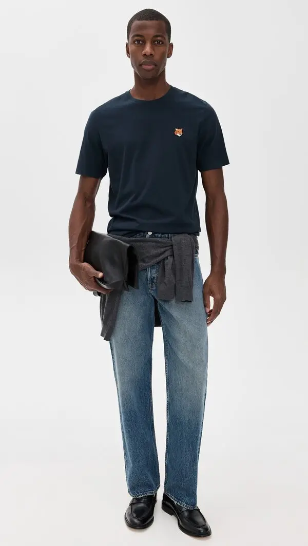 Maison Kitsuné Fox Head Patch Regular Tee - Classic Navy