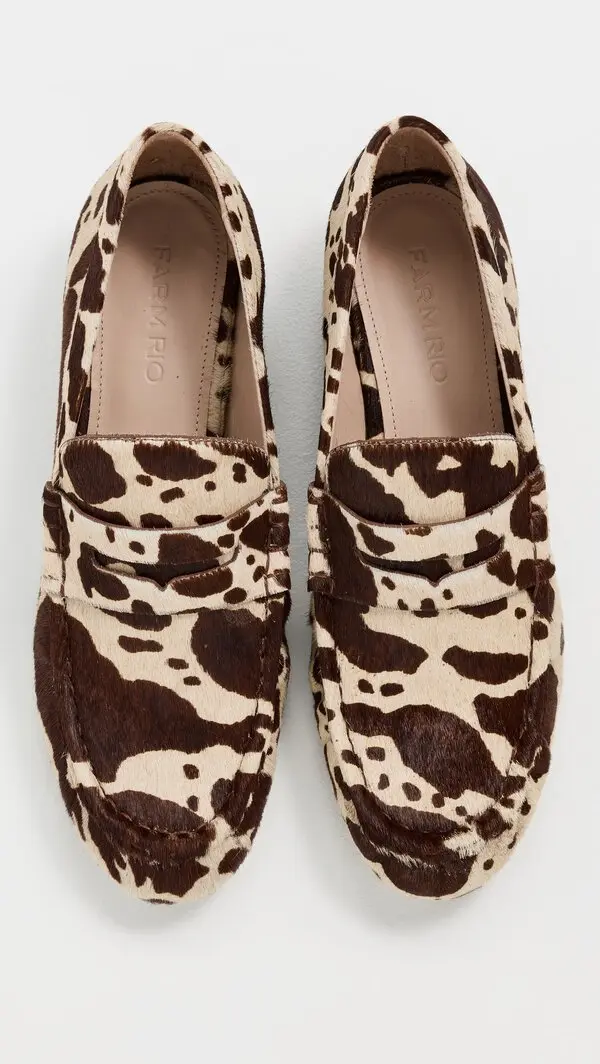 Farm Rio Monstera Haircalf Loafers