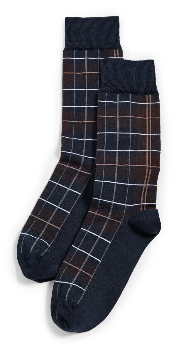 Barbour Blyth Socks - Midnight Oak Tartan