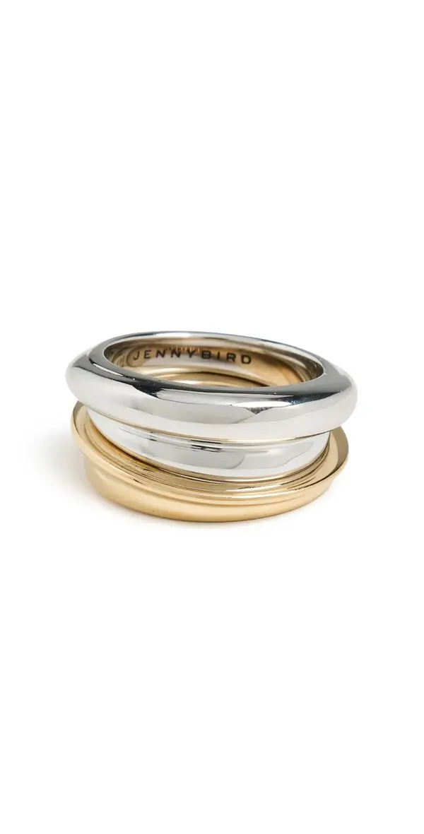 Jenny Bird Lennon Ring Set - Two Tone