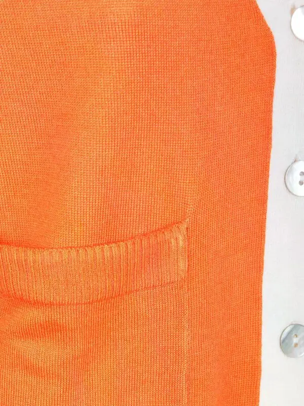 IN BED WITH YOU Contrast-trim Wool Cardigan