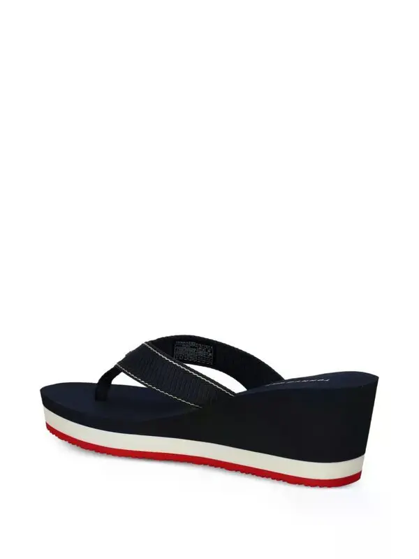 Tommy Hilfiger Logo-detail Wedge Flip-flops