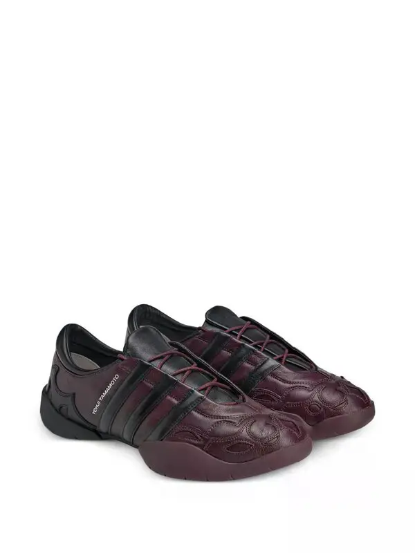 Y3 Regu 2002 Leather Sneakers - Brown