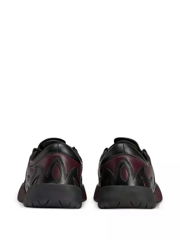 Y3 Regu 2002 Leather Sneakers - Brown