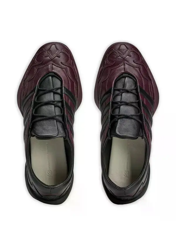 Y3 Regu 2002 Leather Sneakers - Brown