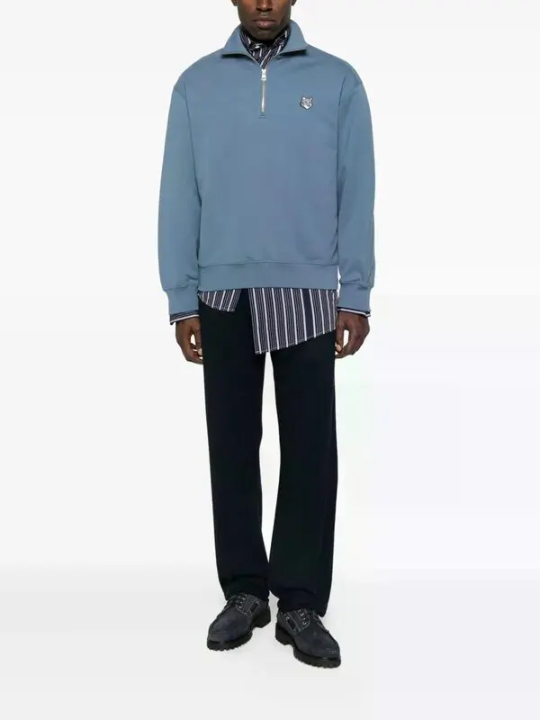Maison Kitsuné Fox Head Half-zip Sweatshirt