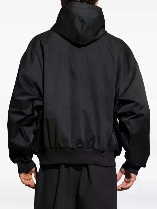 Fear Of God Logo-patch Hooded Jacket - Black