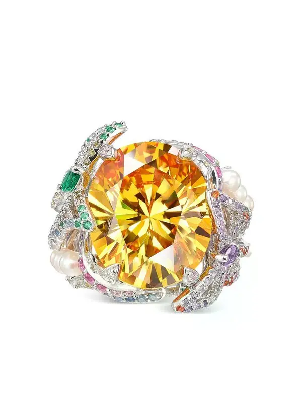 ANABELA CHAN Swallowtail Multi-stone Ring - Gold