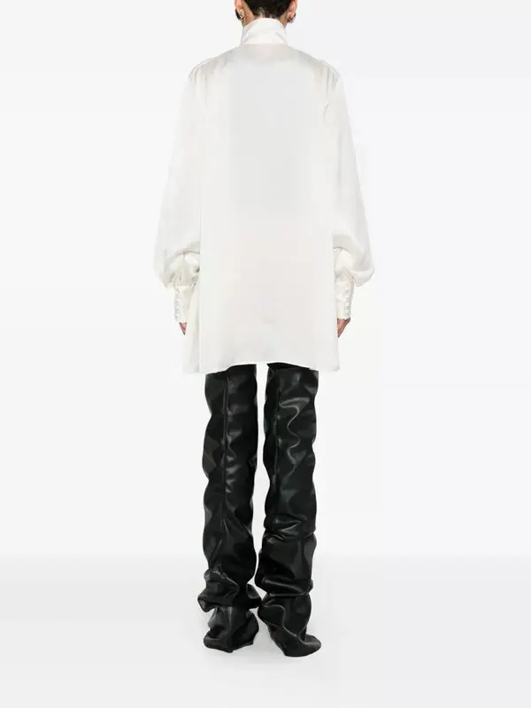 Sacai Ruffled High-neck Blouse