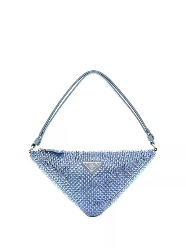 Prada Triangle Shoulder Bag - Blue