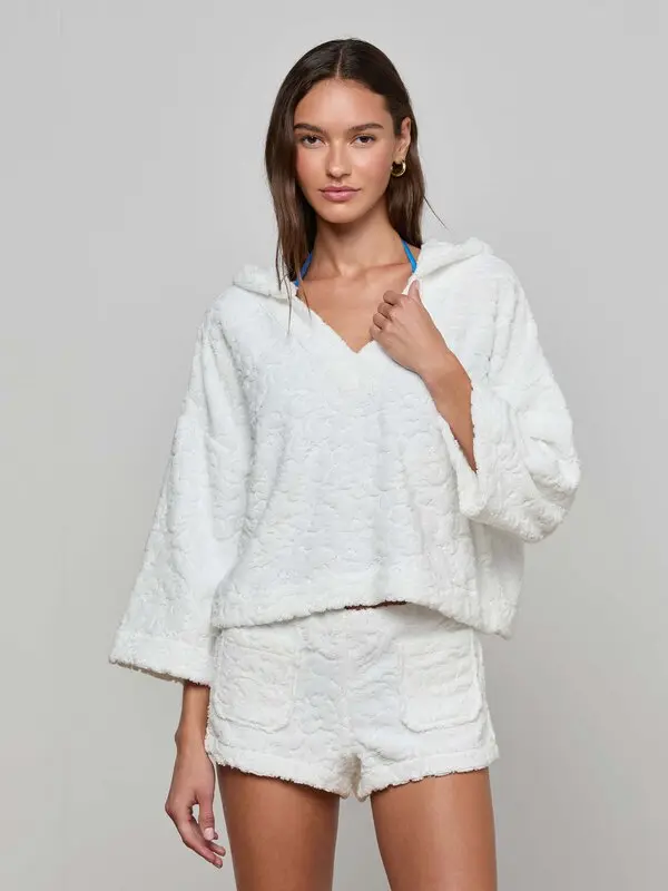 L'Agence Lee Cover-up Poncho - White