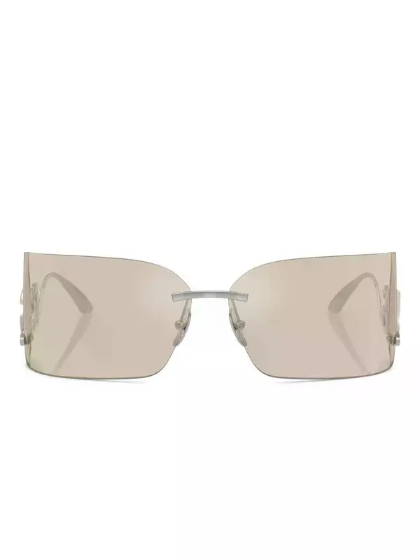 Dolce & Gabbana Logo-plaque Sunglasses - Silver