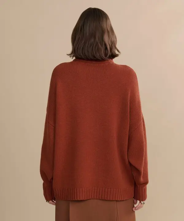 Jenni Kayne Cashmere Porter Turtleneck - Rust