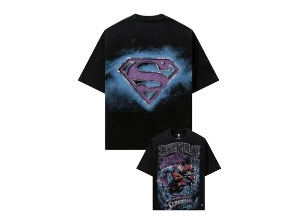 YOUNGLA X Superman Graphic Tee Shirt - In Action