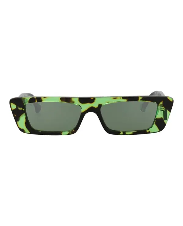 Gucci Square-frame Recycled Acetate Sunglasses - Havana Havana Green (gg1331s/30013890/008)