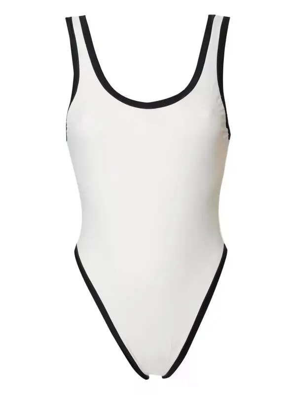 Oseree Sporty One-piece Swimsuit - White