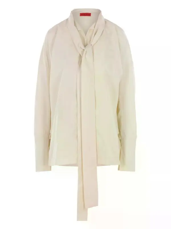 THELATEST Lavallière Collar Shirt - Neutrals