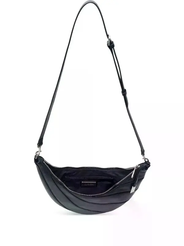 JOY GRYSON Pleated Crescent Shoulder Bag