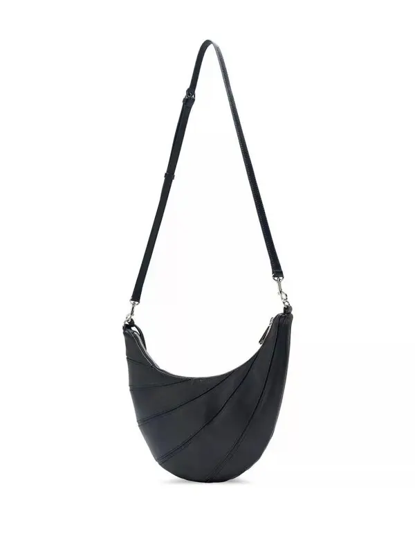 JOY GRYSON Pleated Crescent Shoulder Bag