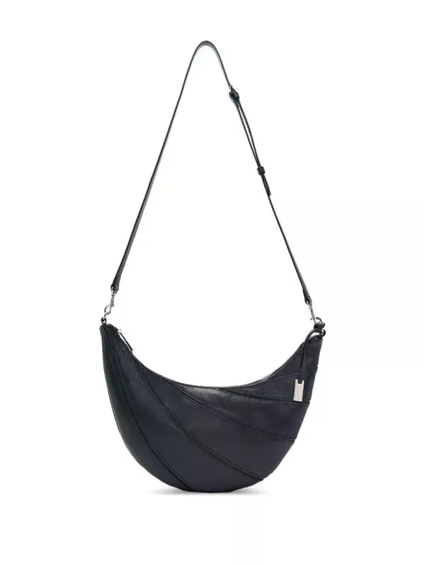 JOY GRYSON Pleated Crescent Shoulder Bag