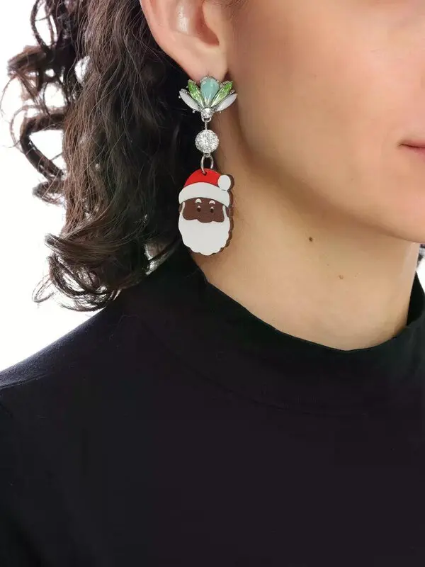AMIR SLAMA Christmas-motif Asymmetric Earrings - Silver