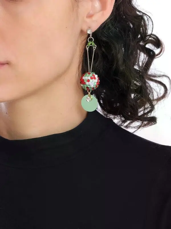 AMIR SLAMA Christmas-motif Asymmetric Earrings - Silver